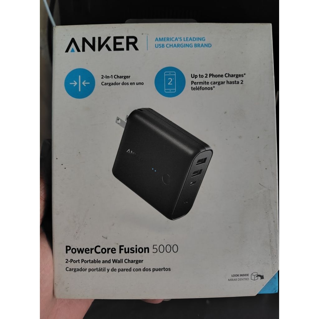 Jual Powercore anker fusion 5000mAh hitam Normal | Shopee Indonesia