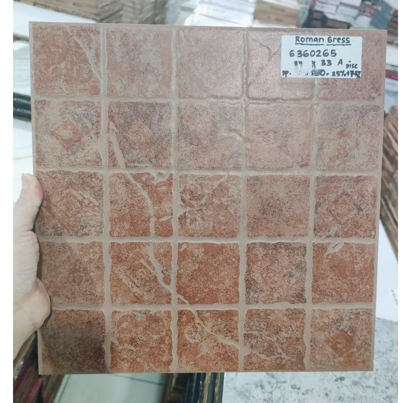 Jual Keramik Roman Gress G 360265 33x33 kwA /Dus (motif bata/ semen ...