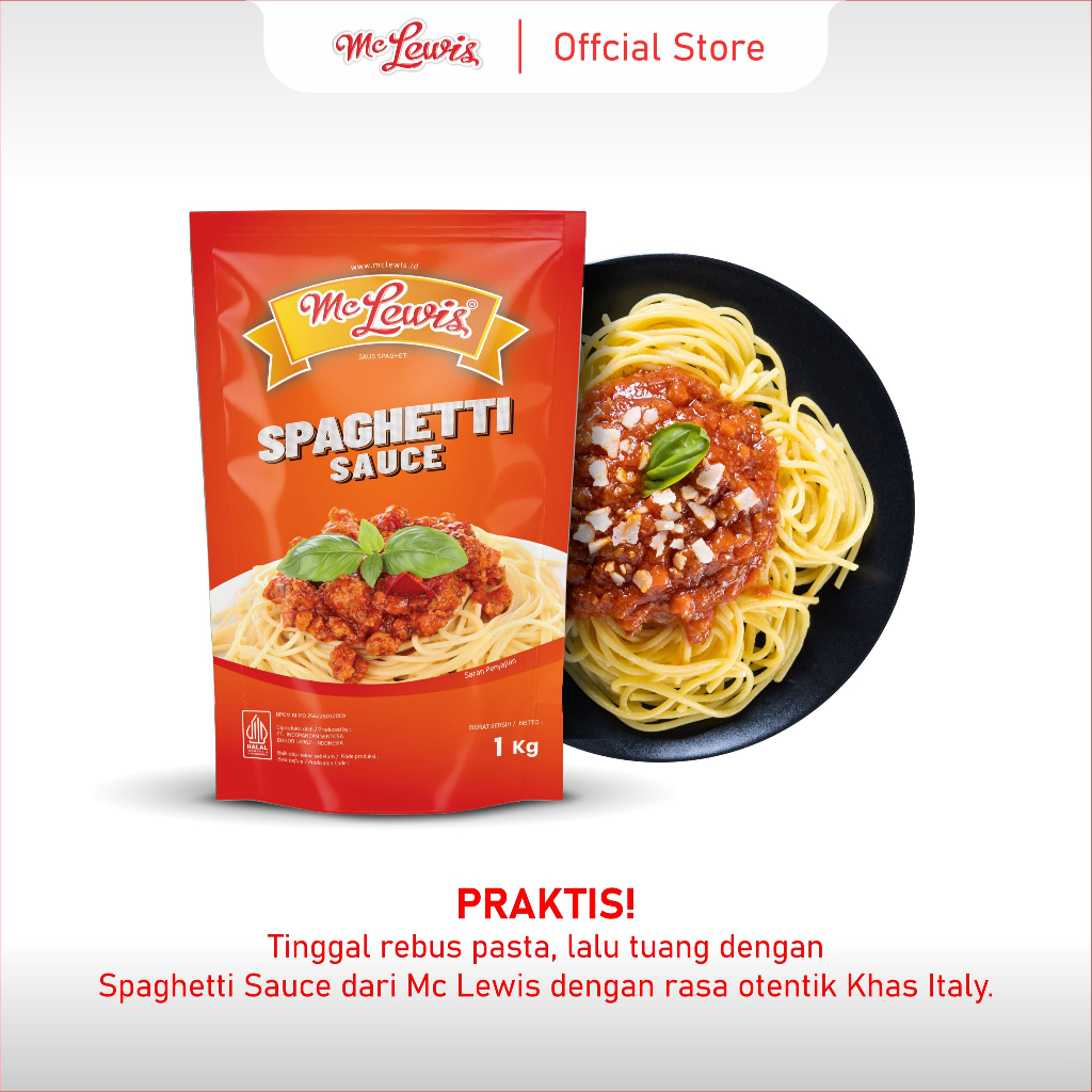 Jual Mc Lewis Spaghetti Bolognese Sauce 1Kg | Shopee Indonesia