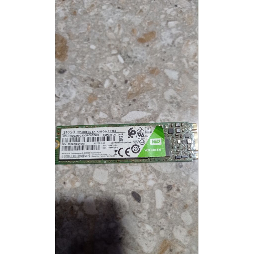 Jual SSD M2 240Gb WD GREEN (Bekas) | Shopee Indonesia