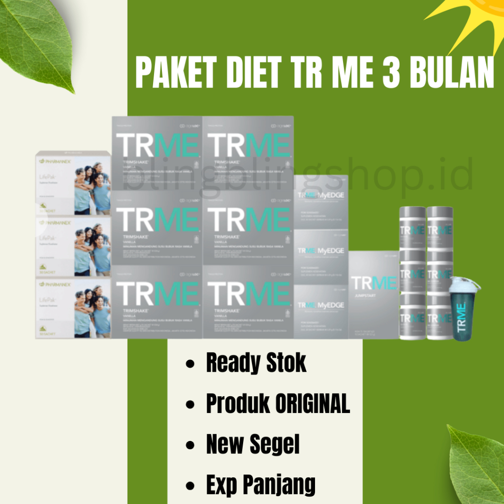 Jual TR`mee Paket Diet 3 bln ED 2026 Lengkap Rasa VANILLA/ MOCHA ...