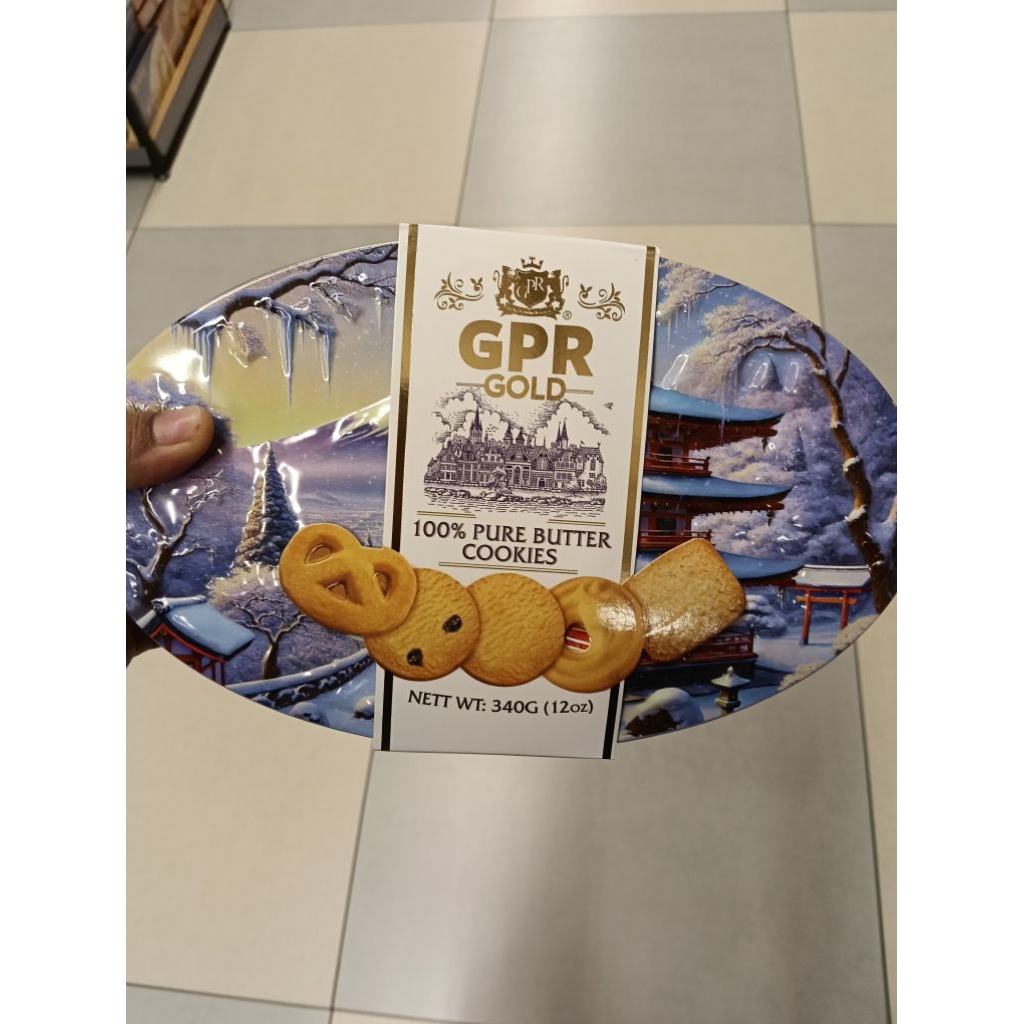 Jual gpr gold 100% pure butter cookies 340gr | Shopee Indonesia