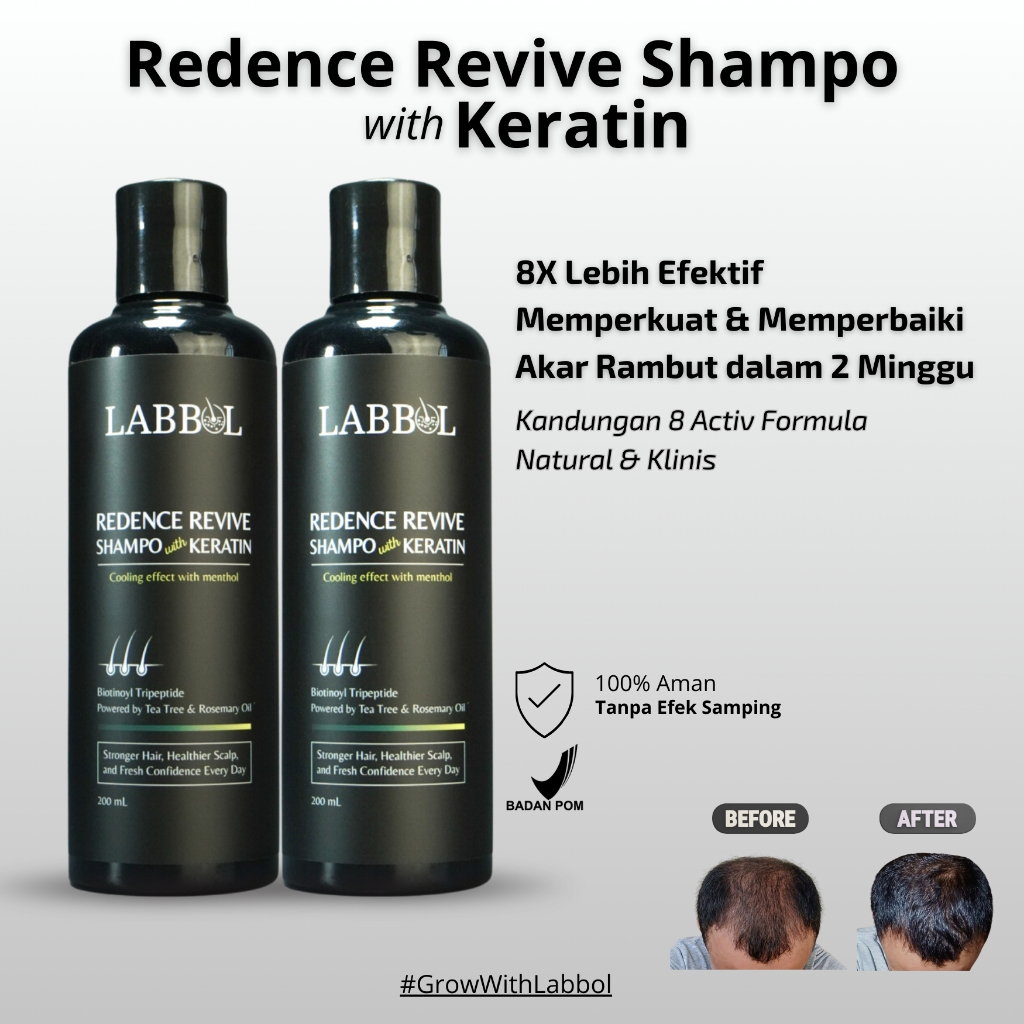 Jual Labbol Bundle 2 Redence Revive Shampoo with Keratin Rambut Kuat ...