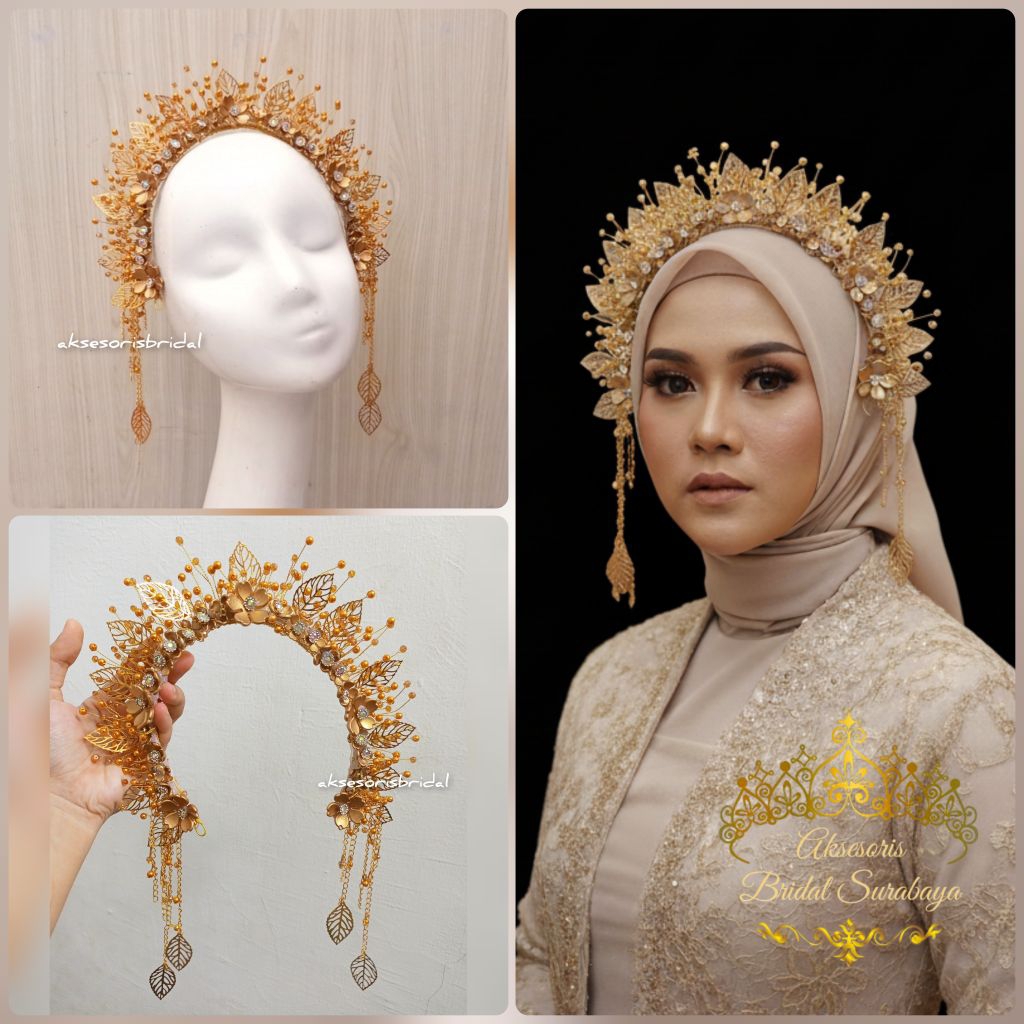 Jual Suntiang Modern Sakura Sunting Melayu Modern Headpiece Melayu ...