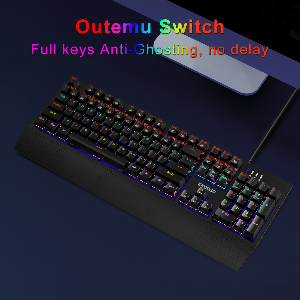 Jual E-YOOSO K662 Mechanical Keyboard Hotswap Wired Layout Blue/Red ...