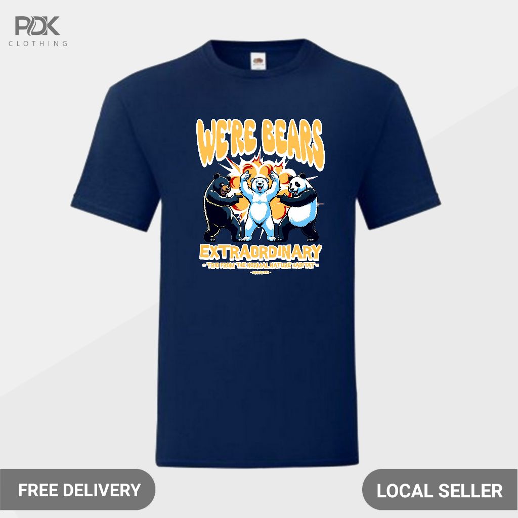 Jual Animalized Kaos Pria Baju Panda And Bear Squad Unleashing ...