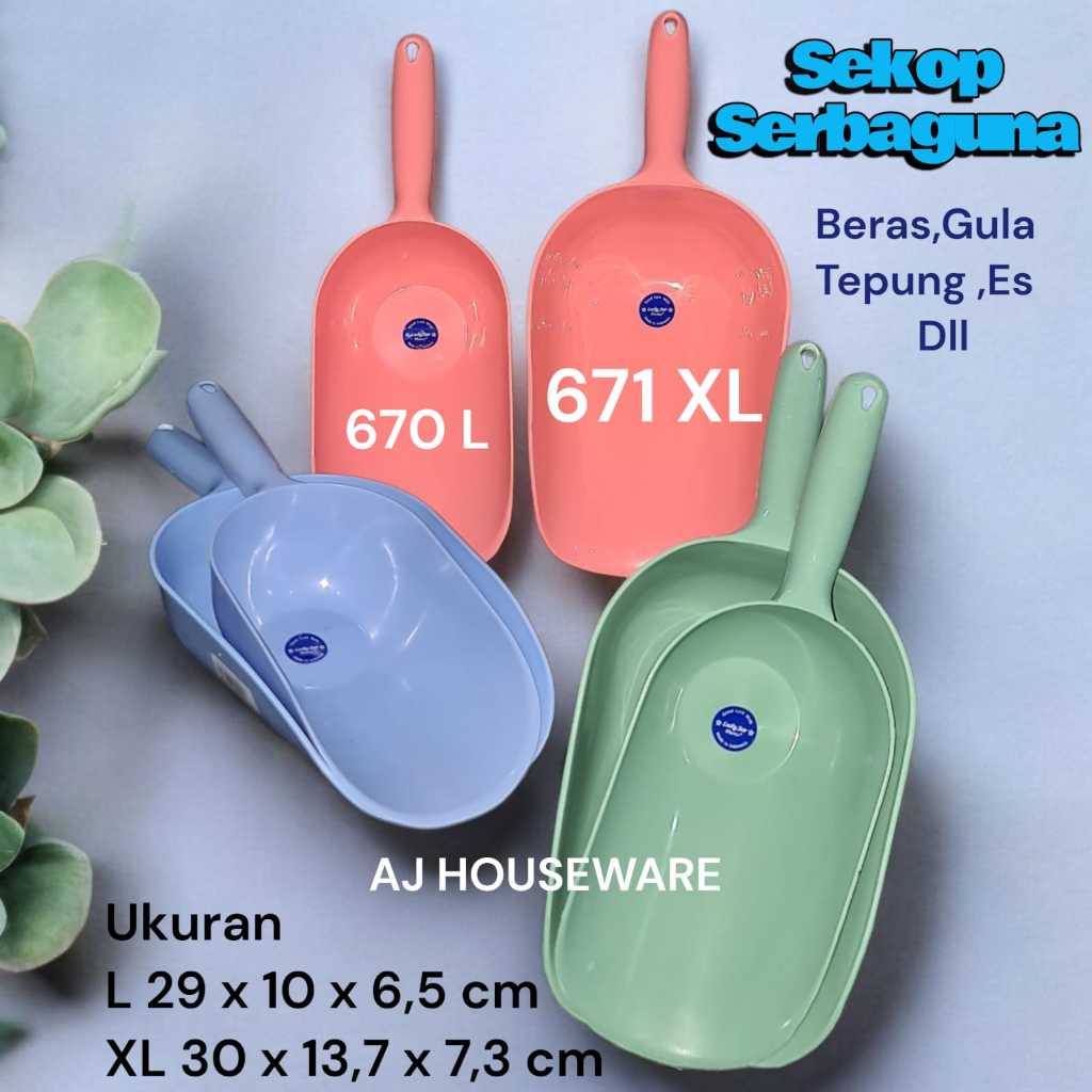 Jual 670 L / 671 XL 676 SENDOK ES BATU / SKOP GULA/ SEKOP TEPUNG /SEKOP ...