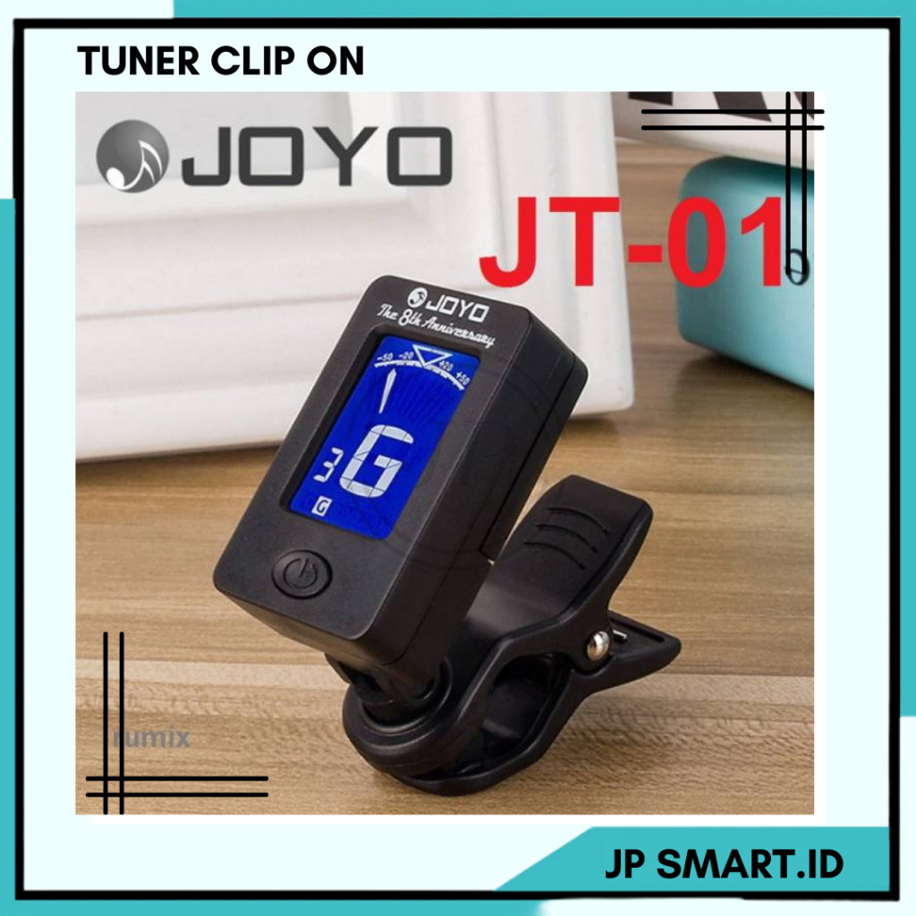 Jual Universal Joyo Tuner Gitar Clip On Audio Digital Chromatic ...