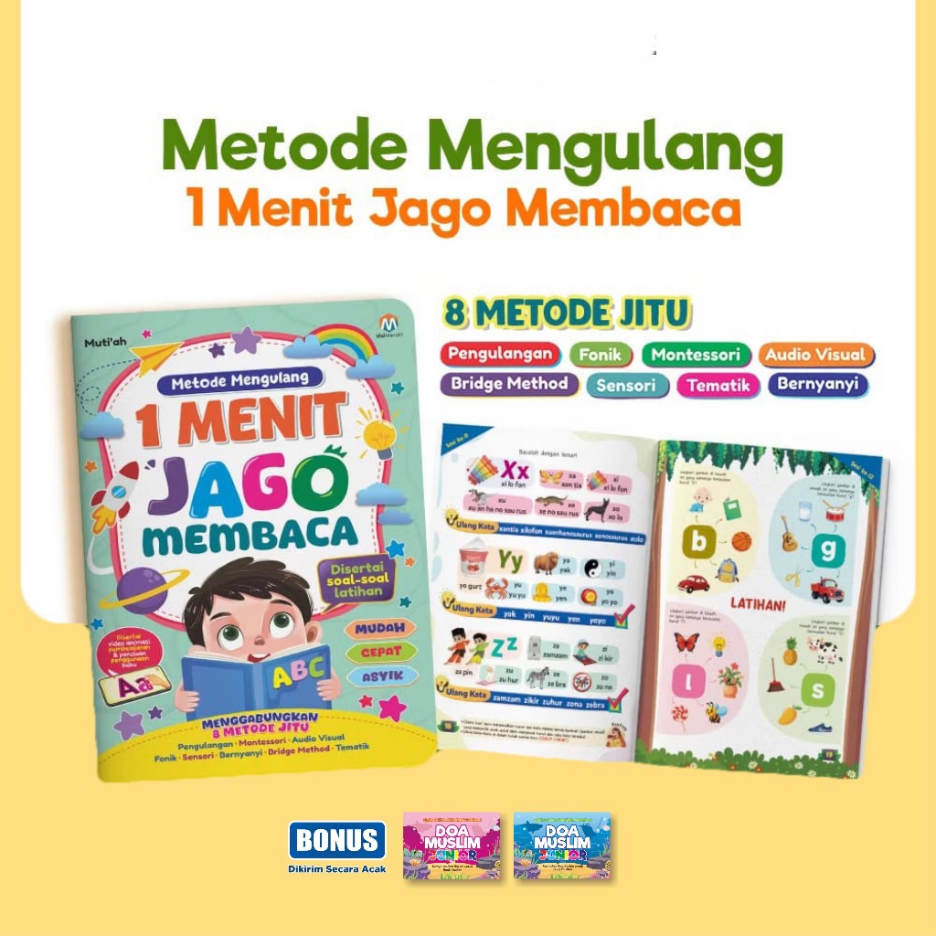Jual Metode Mengulang 1 Menit Jago Membaca Disertai Soal Soal Pilihan ...