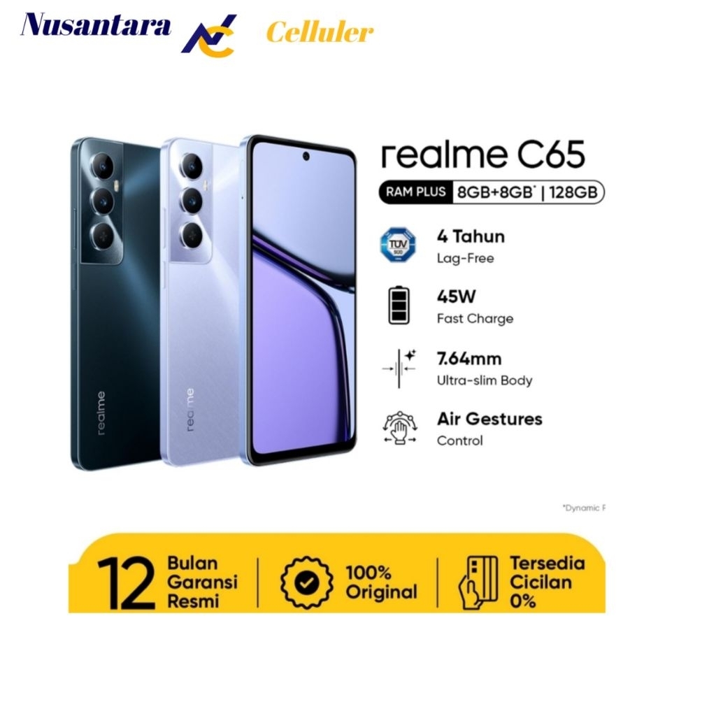 Jual HP REALME C65 RAM 8+8 GB ROM 128 GB [Realme C65 8/128 GB] GARANSI ...