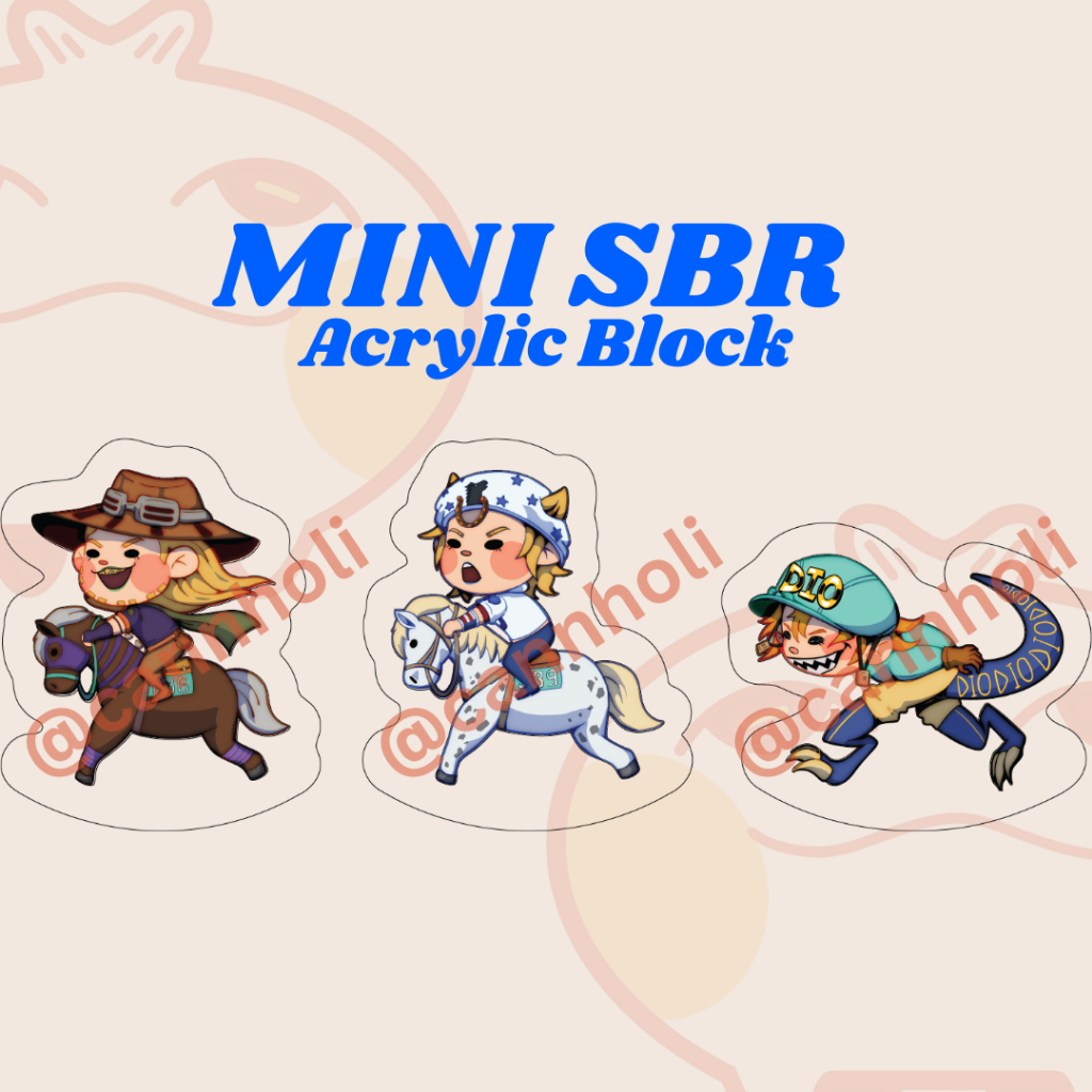 Jual JJBA JoJo's Bizarre Adventure Mini SBR Acrylic Block | Shopee ...