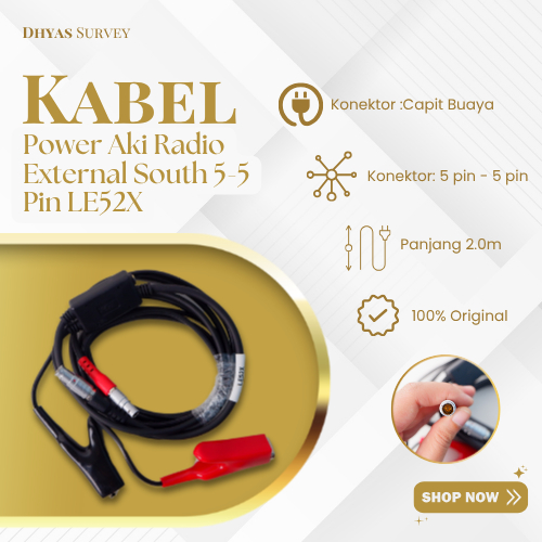 Jual Kabel power aki gps south 5 pin 5 pin LE52X Kabel Power Aki radio ...