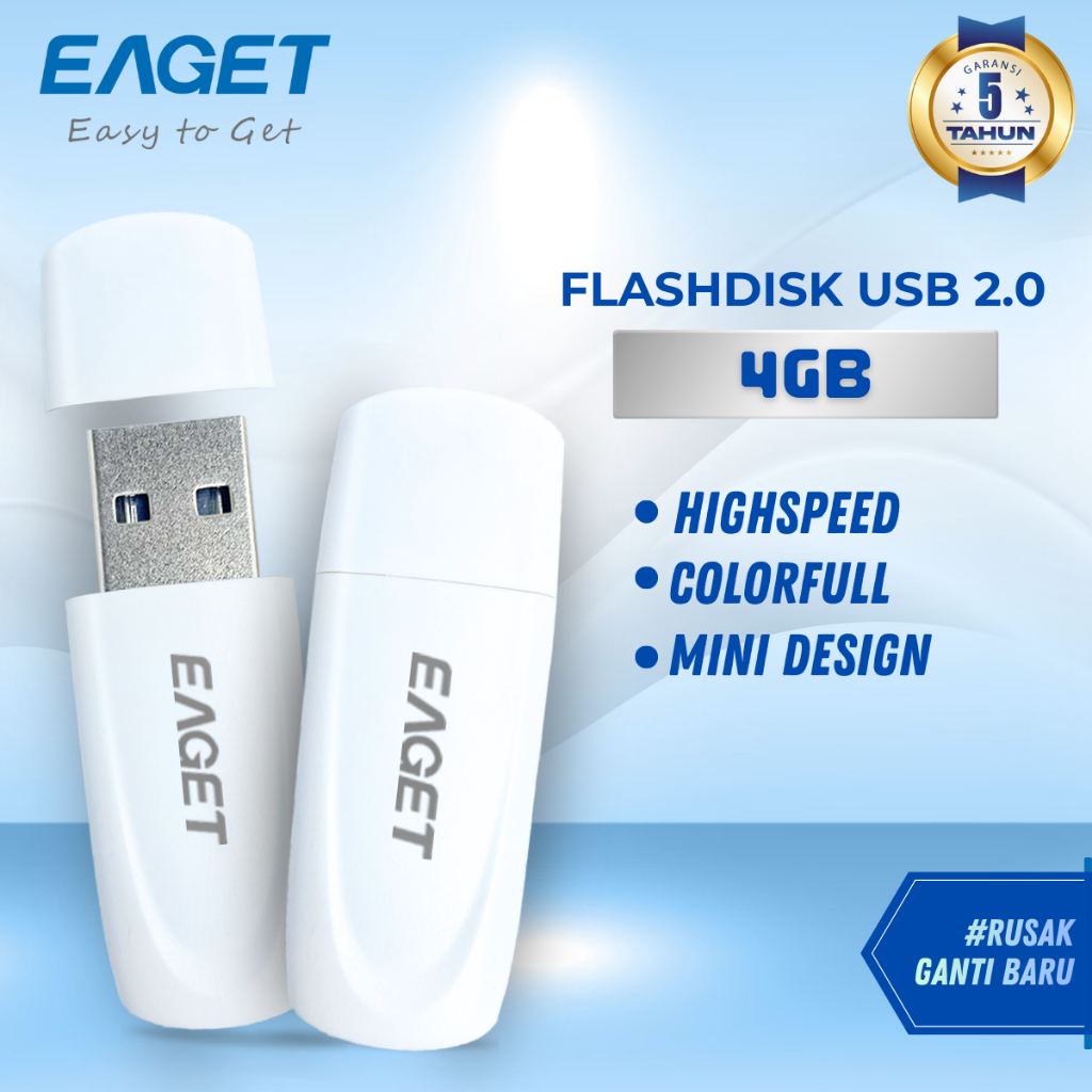 Jual [GROSIR] EAGET Flashdisk 4GB Flashdrive USB2.0 Grosir Murah MIN ...