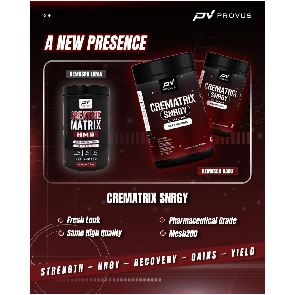 Jual PROVUS CREMATRIX CREATINE MATRIX MESH 200 CREATINE MONOHYDRATE ...
