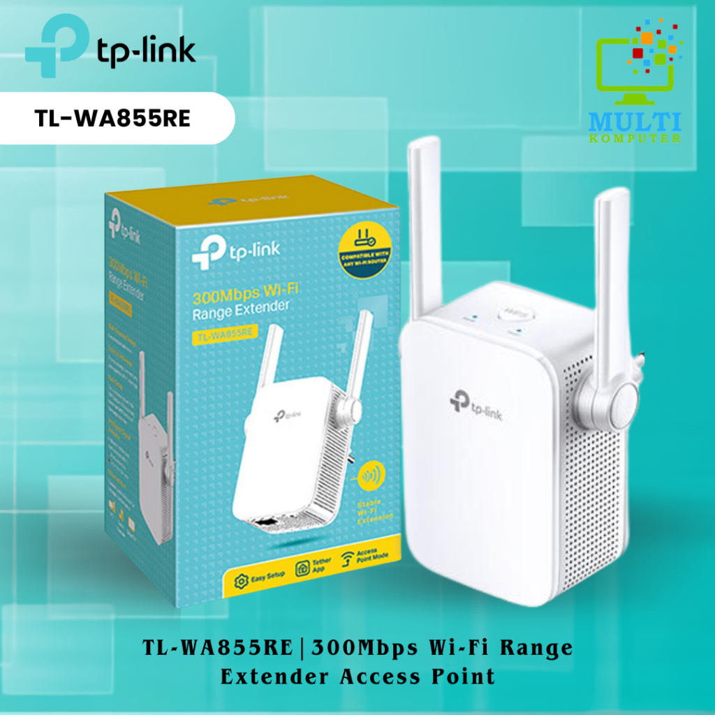 Jual Wi-Fi Range Extender TP-LINK 300Mbps TL-WA855RE - Wifi extender ...
