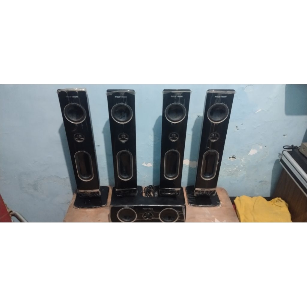 Jual 1 set salon home theater polytron 5.1 | Shopee Indonesia