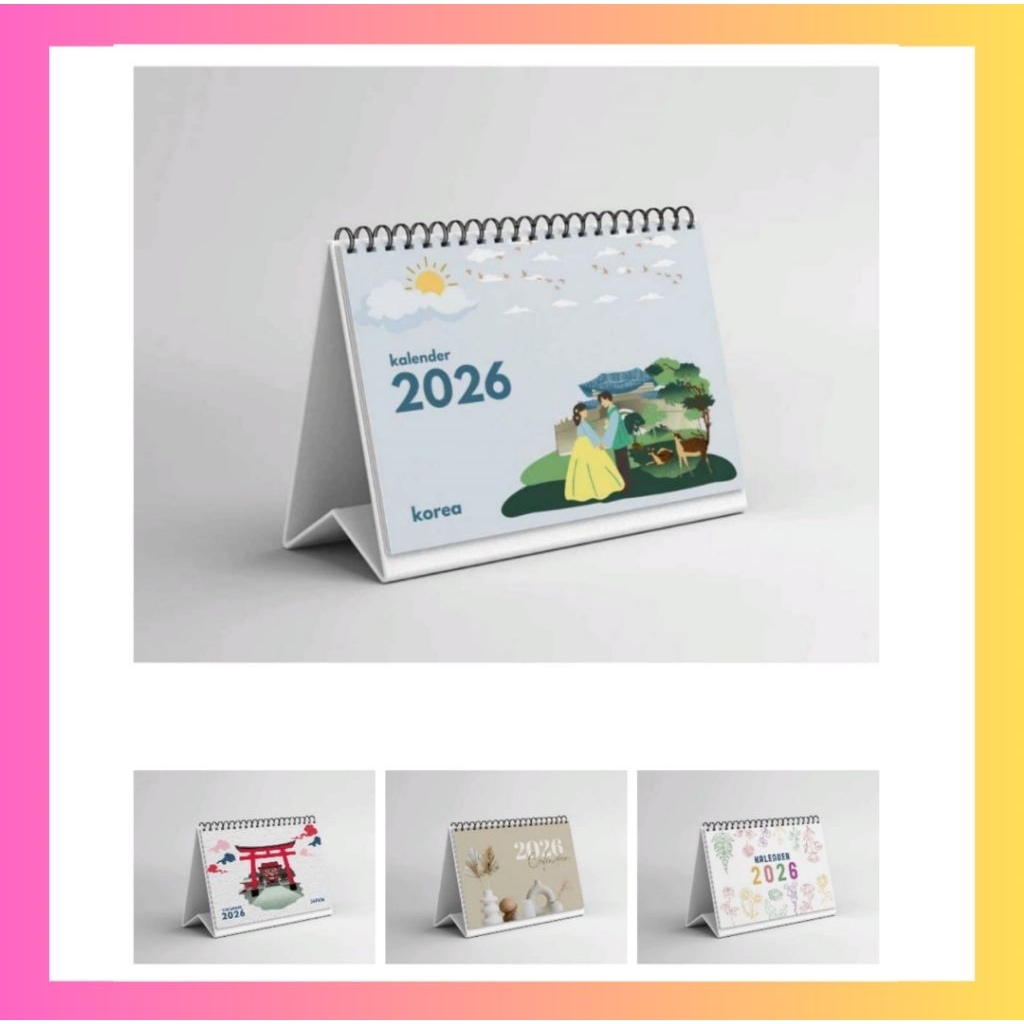 Jual Kalender Meja Tahun 2026 Ukuran A5 dan A6 | Shopee Indonesia
