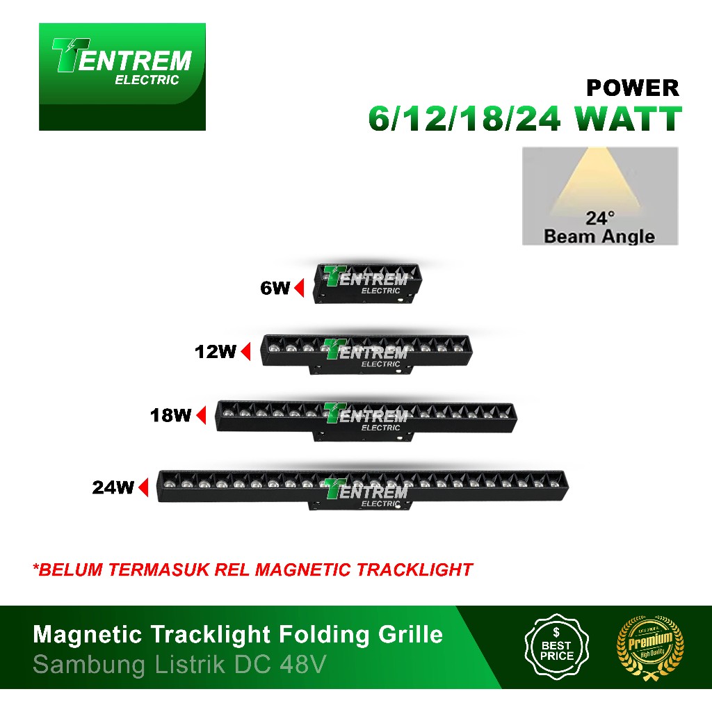 Jual Magnetic Spotlight Grille Tracklight - Lampu Sorot Rel Magnetic ...