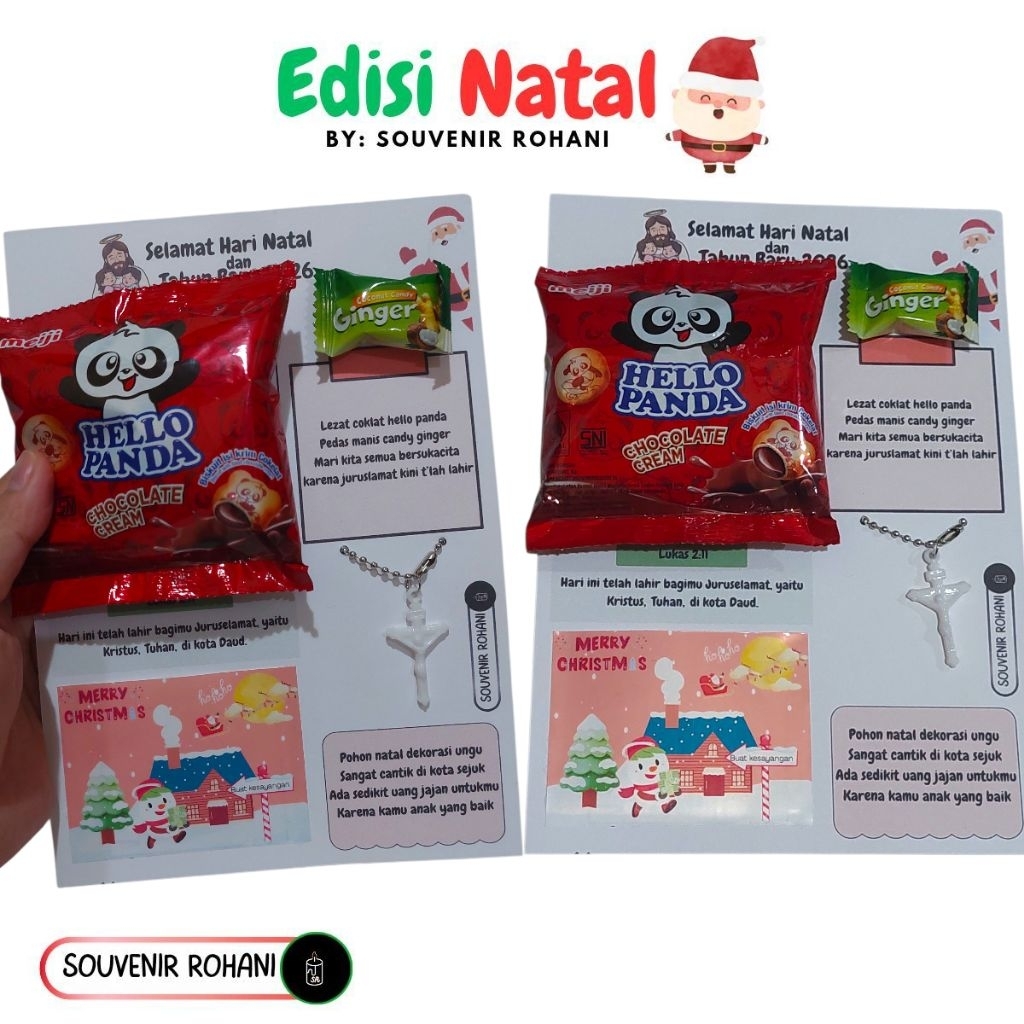 Jual Mini Gift Unik Natal + Ayat Alkitab dan Pantun Hadiah Natal Amplop ...