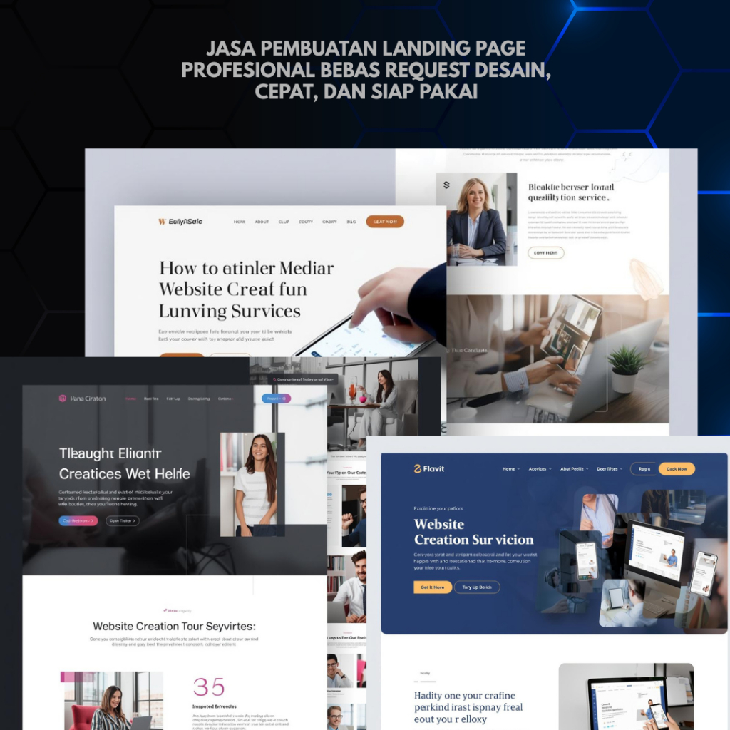 Jual Jasa Pembuatan Landing Page Profesional Bebas Request Desain, Cepat, dan Siap Pakai ...