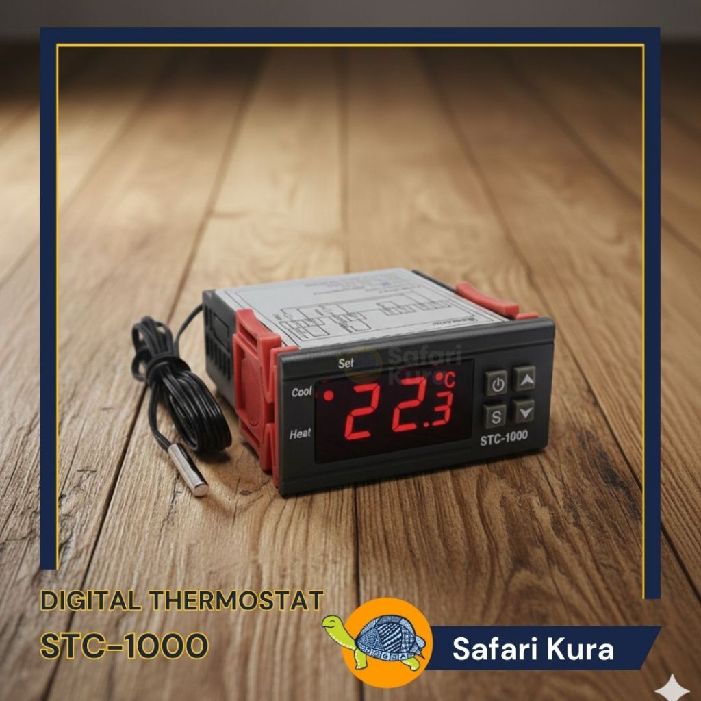 Jual DIGITAL THERMOSTAT TEMPERATURE CONTROLLER STC 1000 DENGAN SENSOR ...