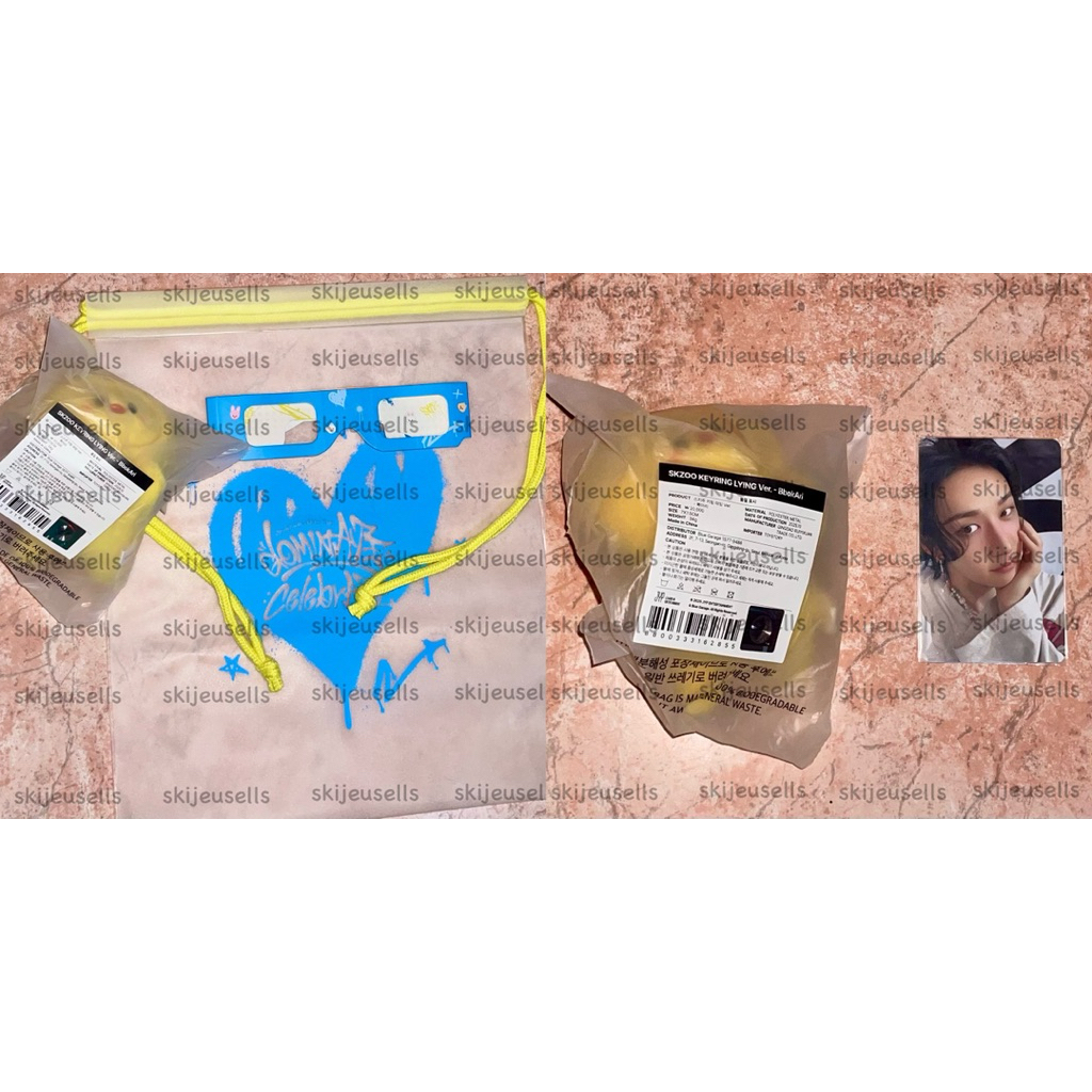 Jual OFFICIAL SKZOO Bbokari Felix Lying Keyring Merch Dominate ...