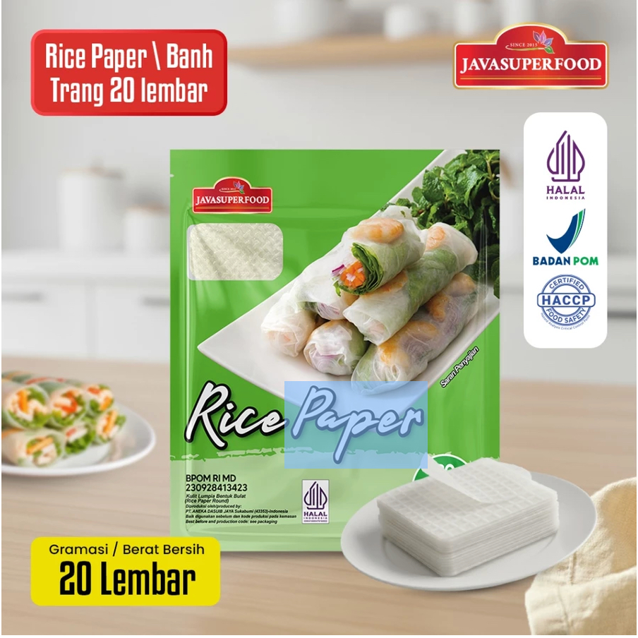 Jual Banh Trang High Quality Rice Paper 22 cm Rice Paper / Kulit Lumpia ...
