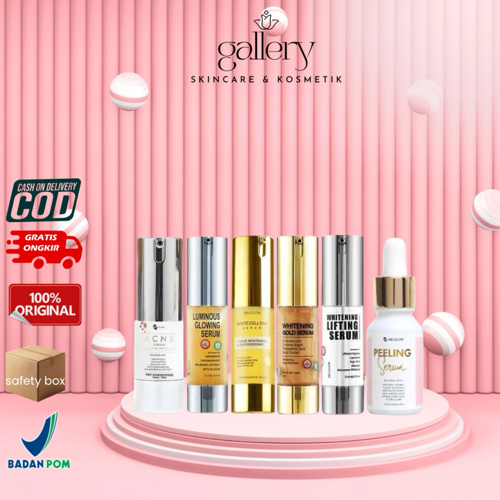 Jual MS GLOW SERUM 15ML | GOLD SERUM | LUMINOUS SERUM | WCD SERUM | ACNE SERUM | PEELING SERUM ...