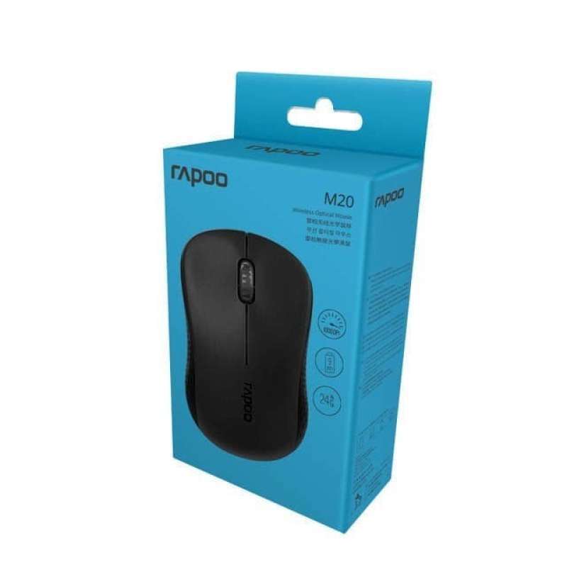 Jual Rapoo Mouse Wireless 2.4Ghz 1000DPI M20 | Shopee Indonesia