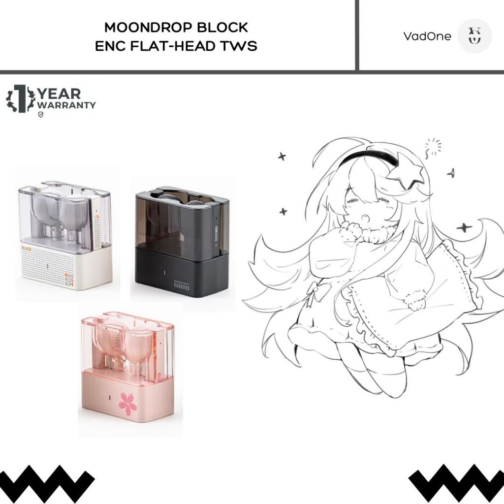 Jual Moondrop Block Flat Head Bluetooth TWS True Wireless Stereo ...