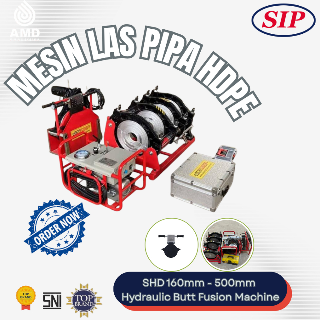 Jual Mesin Pemanas Pipa HDPE SHD Hydraulic Wellding Machine 315mm A4 ...