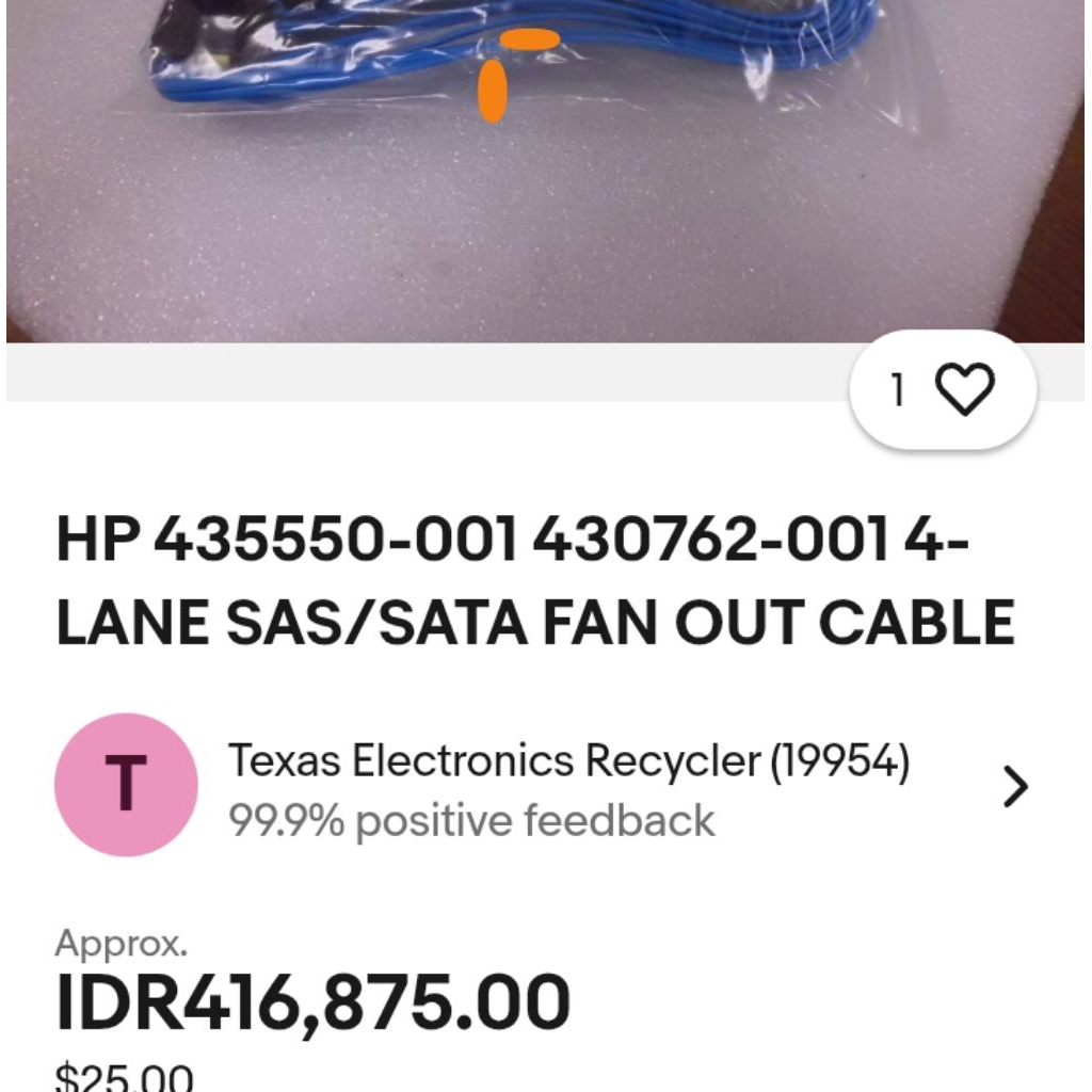 Jual Kabel LSI Card PCI Server (warna biru) untuk pasang hardisk atau ...