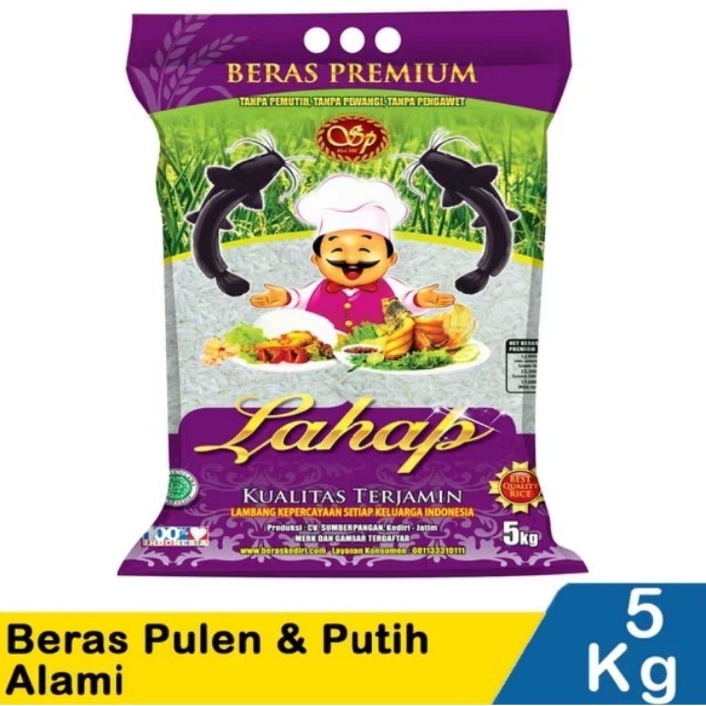 Jual Beras Premium Lahap / Pin-Pin 5kg | Shopee Indonesia