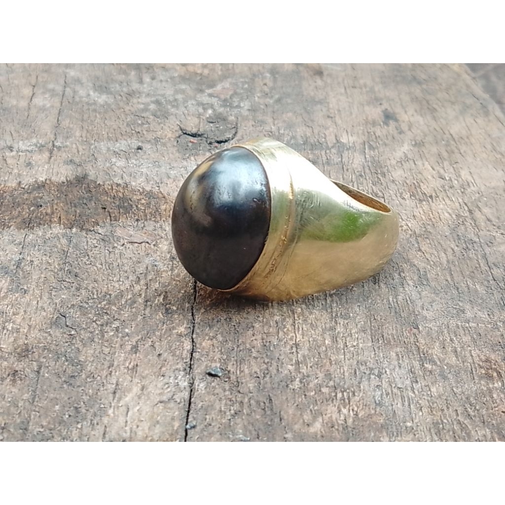 Jual cincin akik munta besi Sulawesi aktifmodel oval | Shopee Indonesia