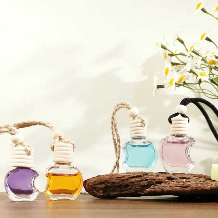 Jual BOTOL APEL GANTUNG / BOTOL PARFUM MOBIL KOSONG APPLE LID CAP 10 ML ...