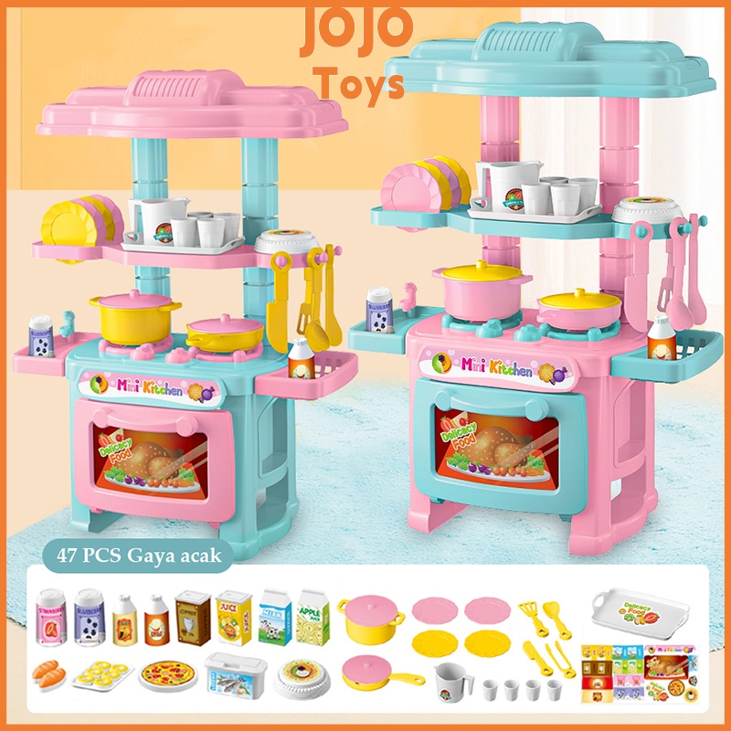 Jual JOJO Mainan Masak Masakan 47PCS Lengkap Perempuan Kitchen Set ...