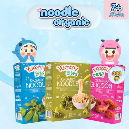 Jual YUMMY BITES ORGANIC NOODLE MIE 200gr | MPASI bayi | MIE MPASI ...