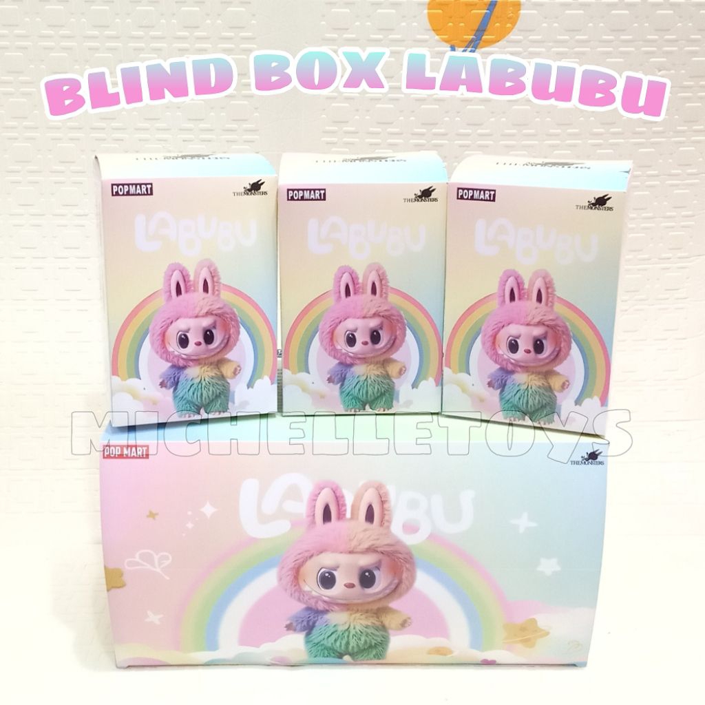Jual Labubu Blind Box Mainan Anak Labubu Rainbow Blind Box Random ...