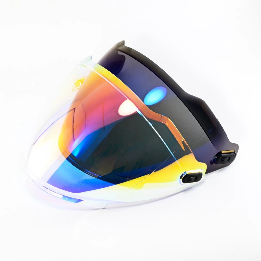 Jual Visor RSIX Kaca Helm Half Face Rsix Revolt X Smoke Blue Silver ...