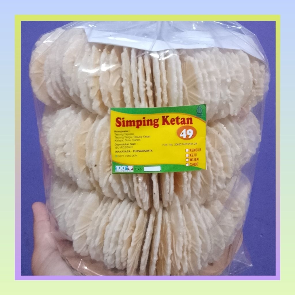 Jual 500 gram simping bakar wijen susu 1 Bks | Simping bakar wijen susu ...