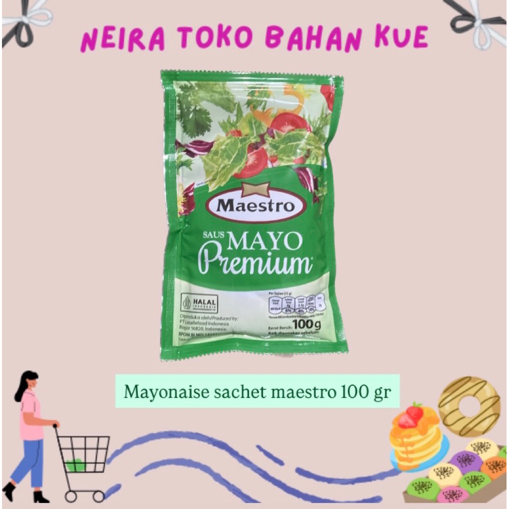 Jual MAYONAISE MAESTRO SACHET/SAUS MAYO 100 GR | Shopee Indonesia