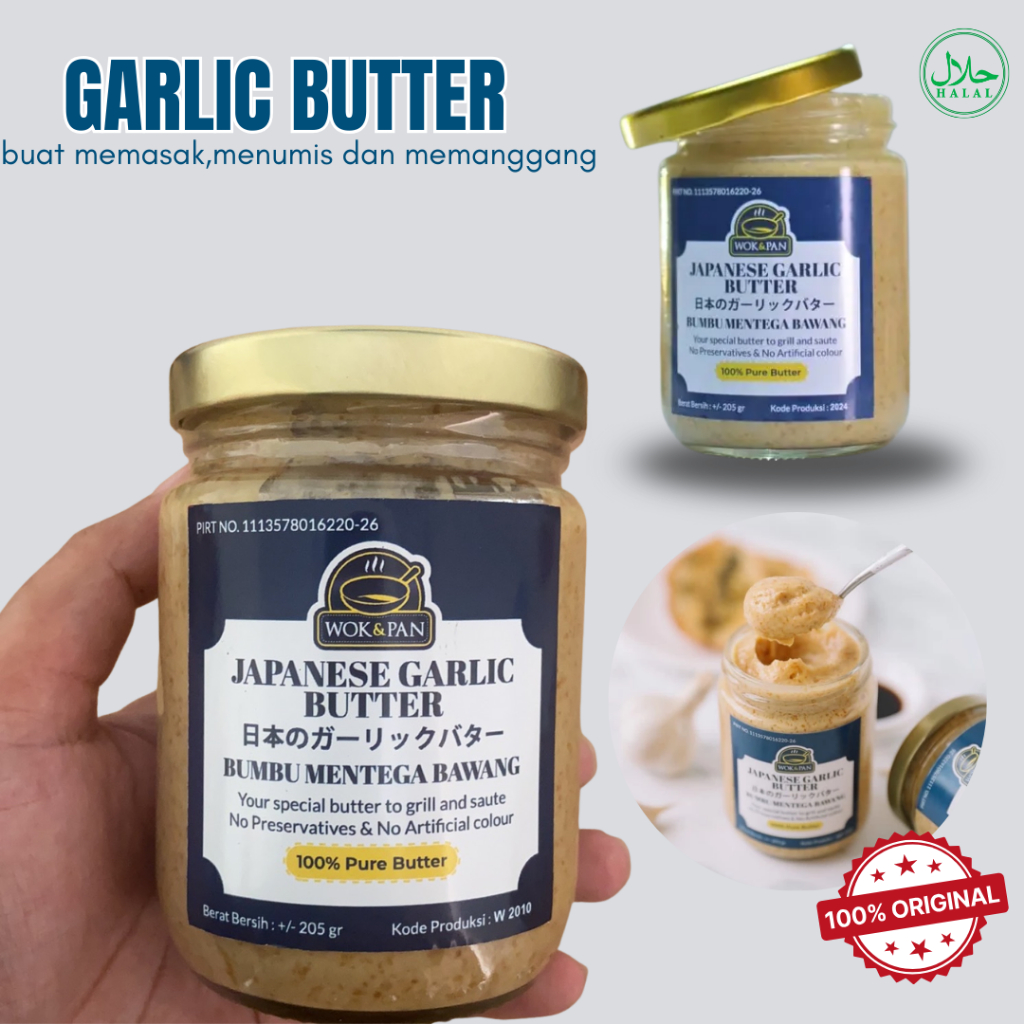 Jual Wok & Pan Japanese Garlic Butter Premium 350g | Shopee Indonesia
