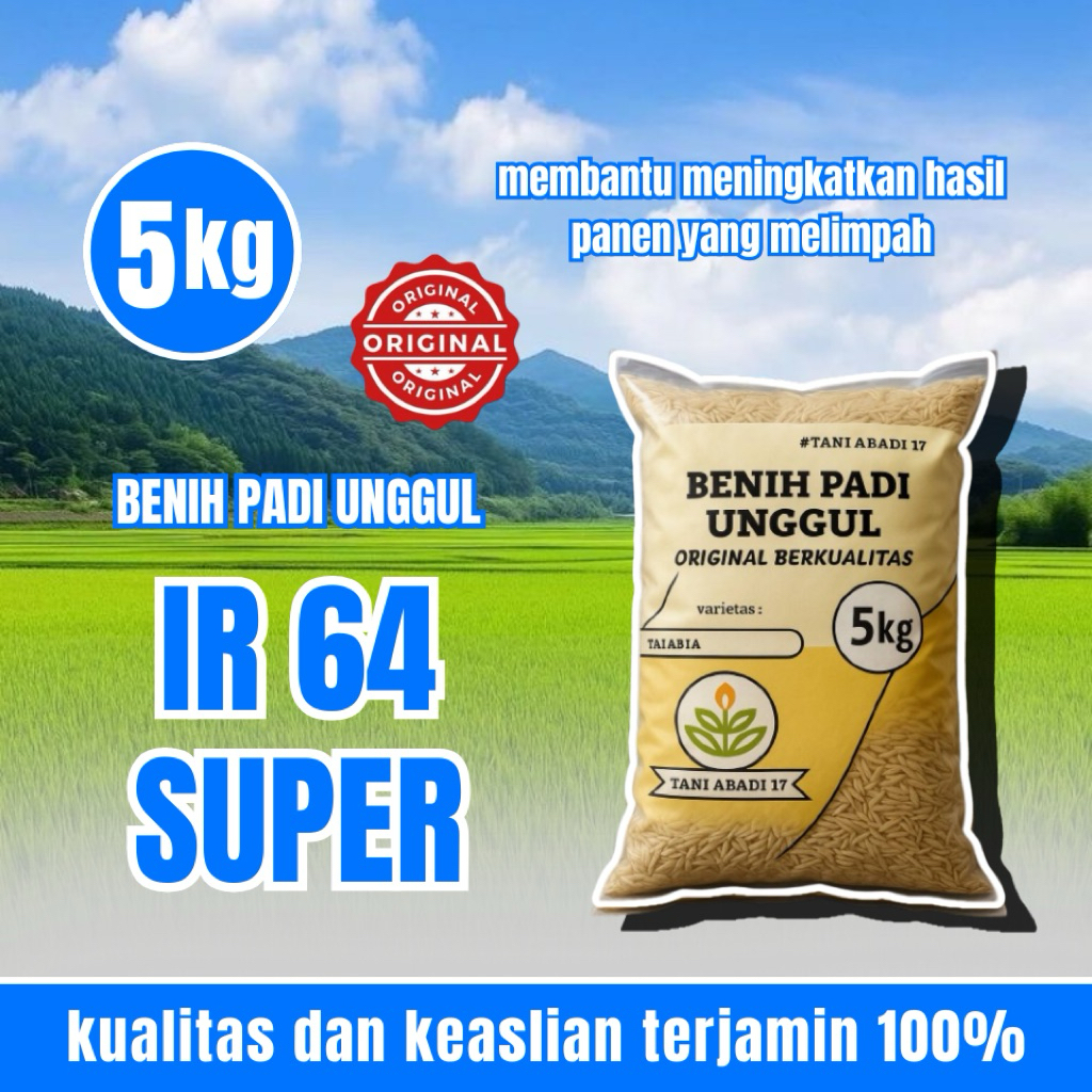 Jual Benih padi ( IR 64 SUPER ) 100% original berkualitas kecambah ...