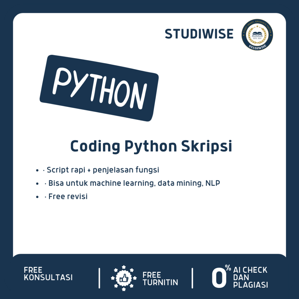 Jual Jasa coding Python untuk skripsi | Shopee Indonesia