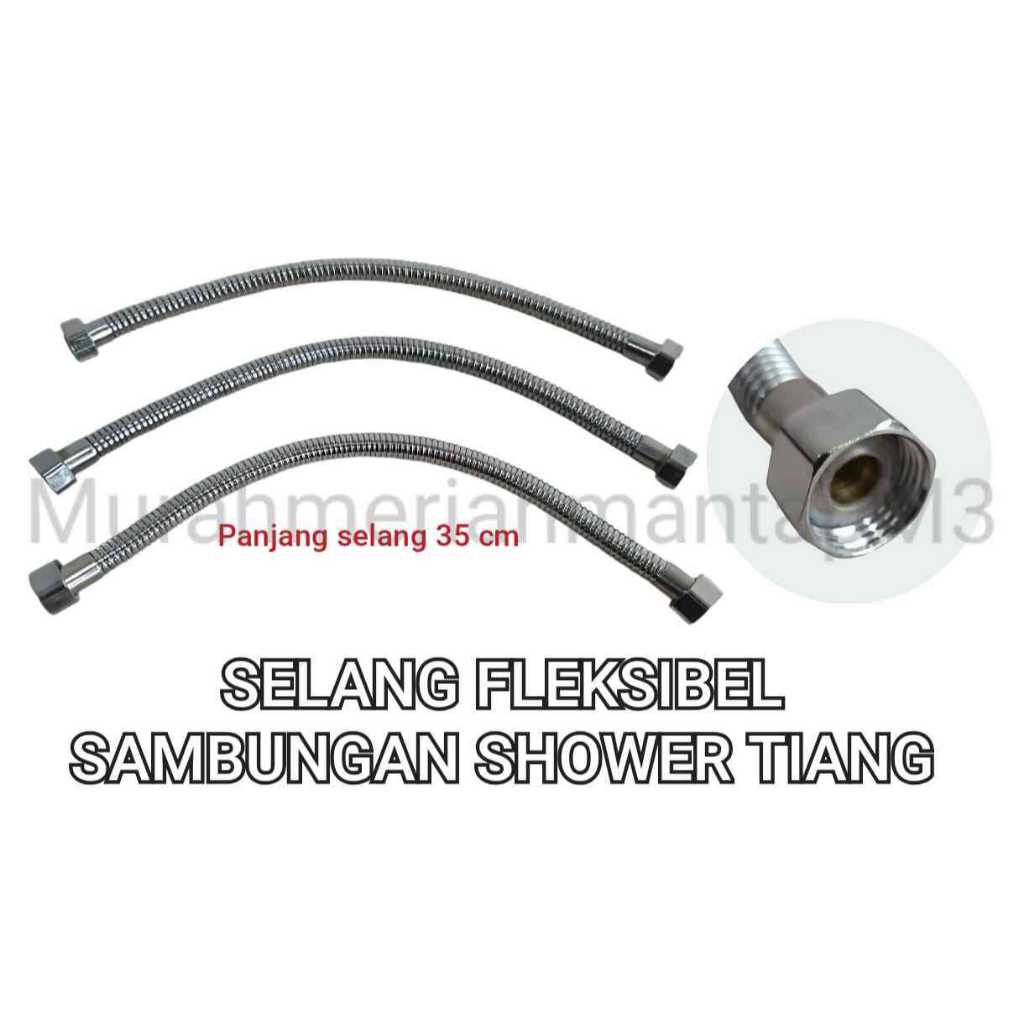 Jual SLANG FLEKSIBEL SAMBUNGAN SHOWER TIANG / SPAREPART SHOWER COULUM ...