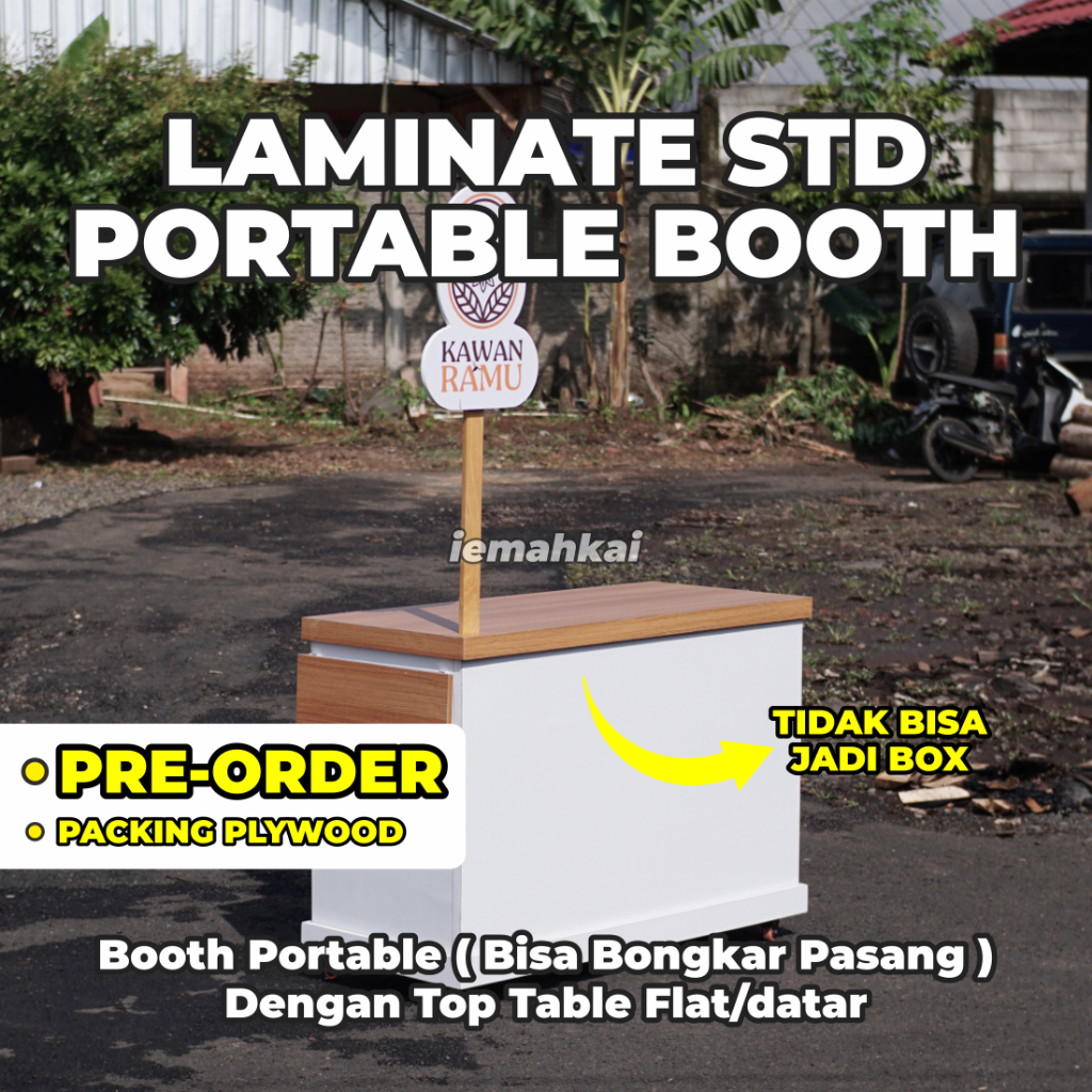 Jual [PRE- ORDER] LAMINATE STD - Portable Booth Kayu Jati Belanda ...