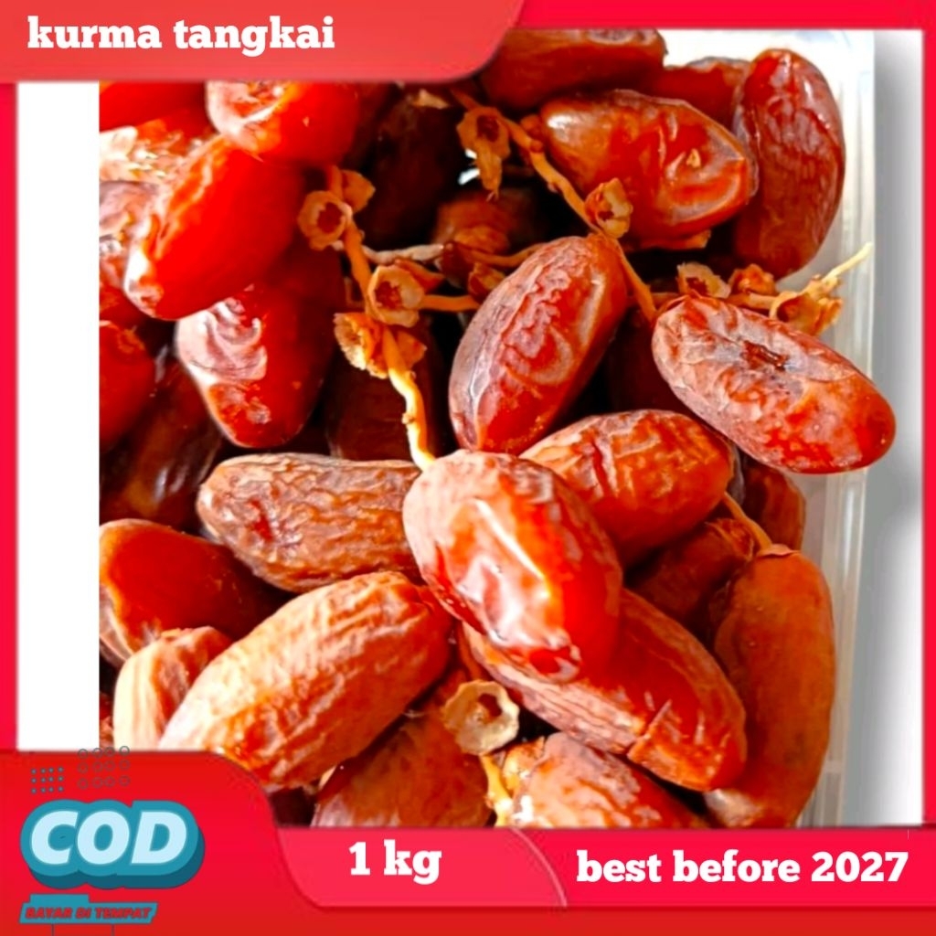 Jual KURMA TUNISIA TANGKAI PEKING PLASIK CURAH 1 KG/KURMA TUNIS/KURMA ...