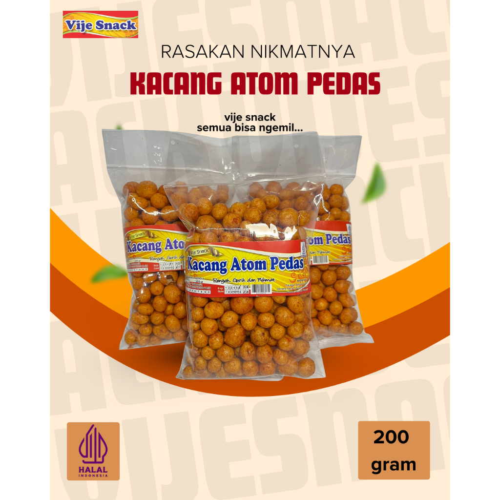 Jual Snack Renyah Enak Murah Kacang Atom Premium – Cemilan Renyah Gurih ...