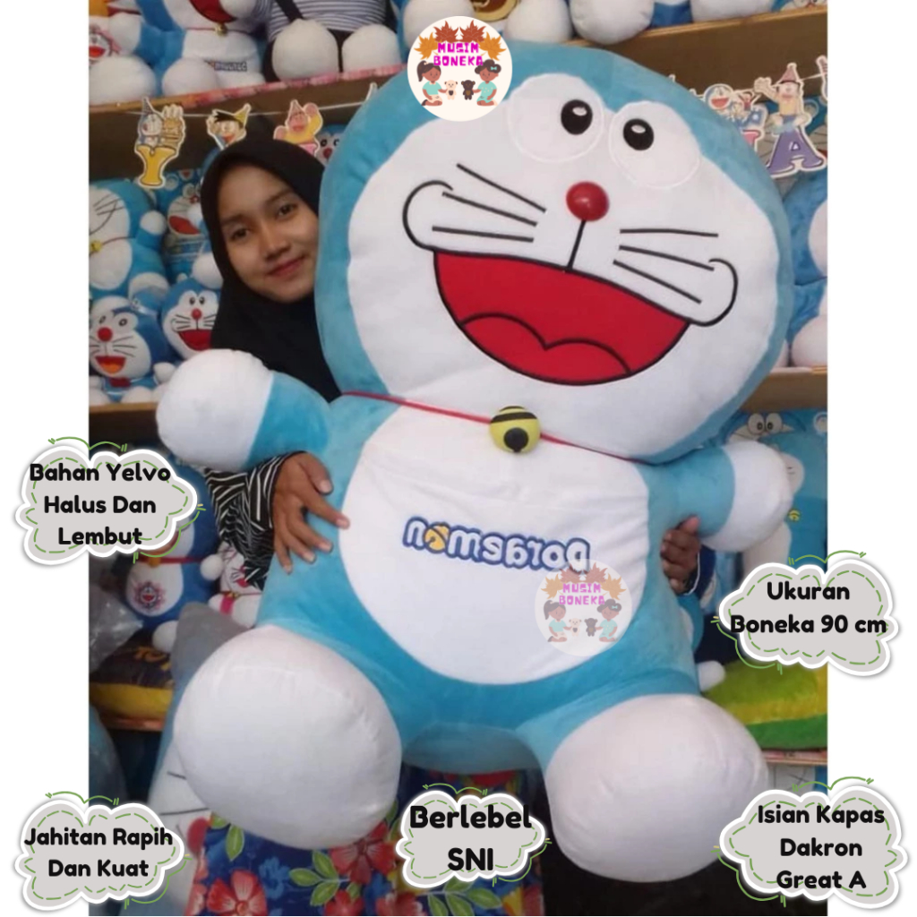 Jual Boneka Doraemon Jumbo Super Jumbo ukuran 90 cm | Shopee Indonesia