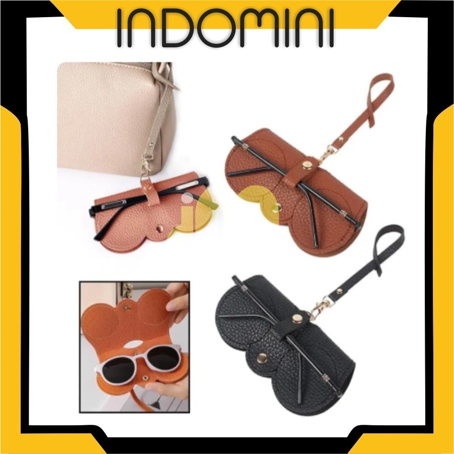 Jual INDOMINI Tempat Kacamata Kulit Gantung Premium – Case Gantungan ...